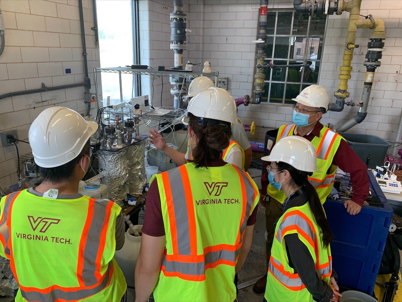7/27/2021 Field tour of our pilot MBBR-Anammox reactors stationed in ...